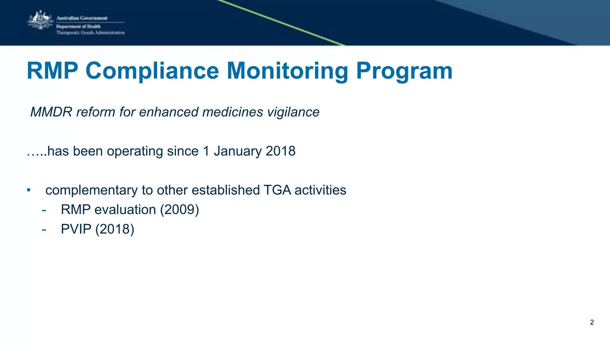 Presentation: Risk Management Plan compliance monitoring | PPTX