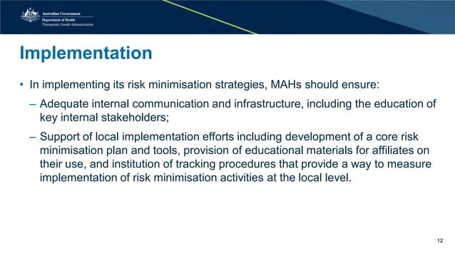 Risk Minimisation Activities Identification And Application Pdf