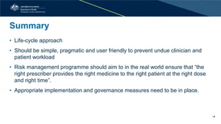 Risk minimisation activities - identification and application | PDF
