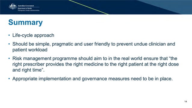 Risk minimisation activities - identification and application | PDF