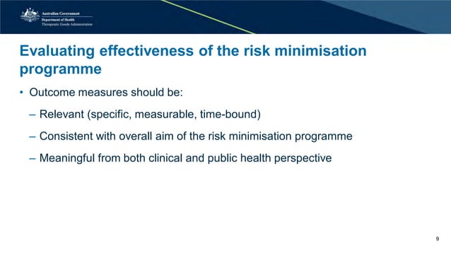 Risk minimisation activities - measuring effectiveness | PDF | Medical ...
