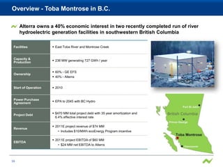 Alterra Power - Jan 2012 Presentation | PPT