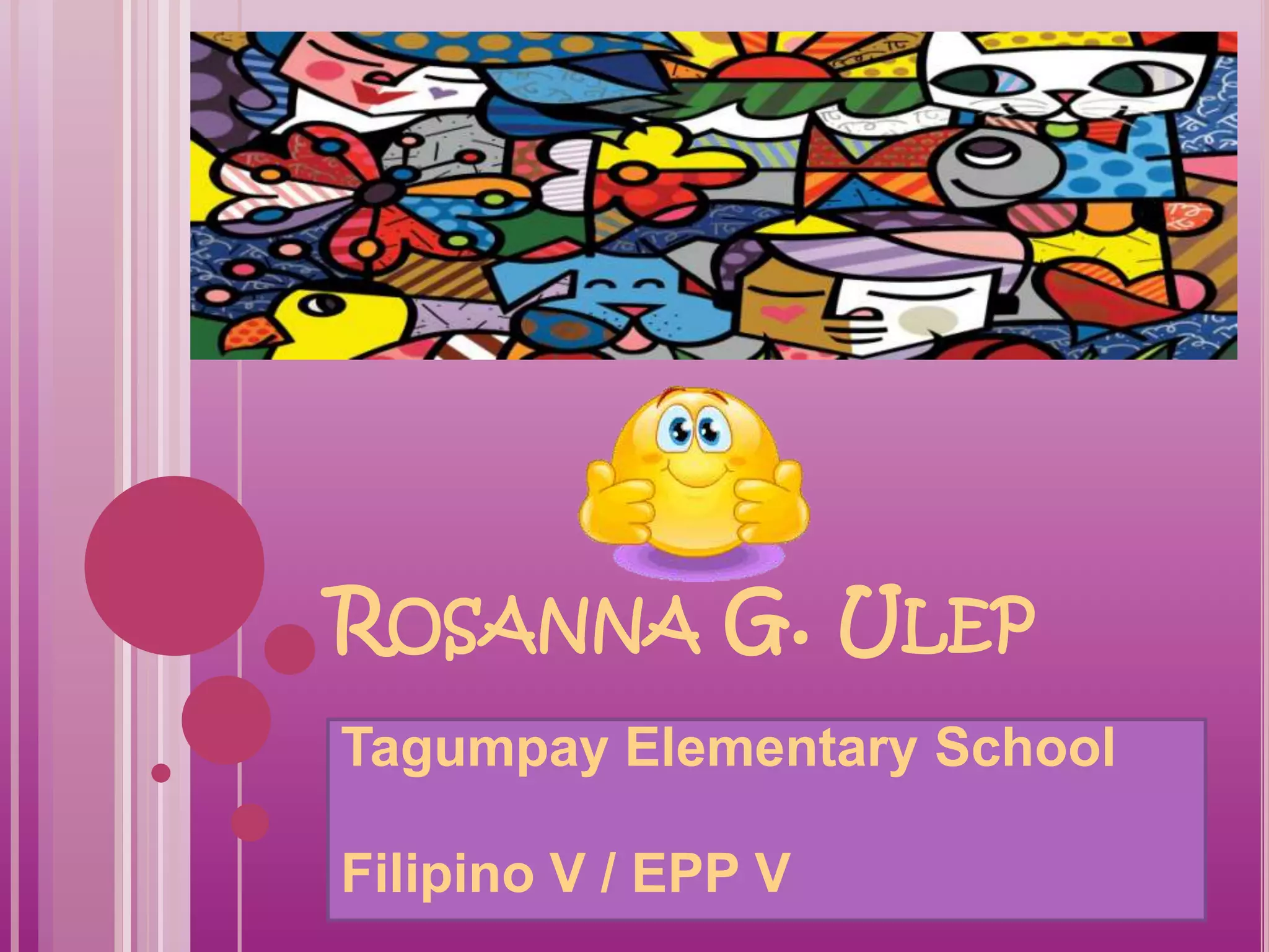 Presentation rosanna g. ulep | PPTX