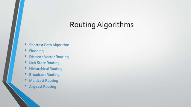 Presentation Routing algorithm | PPTX | Computer Networking | Computing
