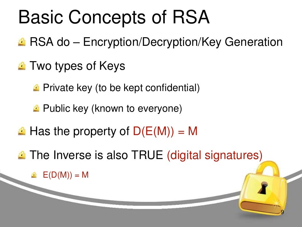 Presentation about RSA