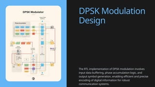 Comprehensive RTL Implementation of Differential Phase Shift Keying ...
