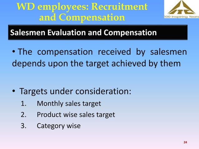 Presentation - Sales & Distribution at ITC | PPTX