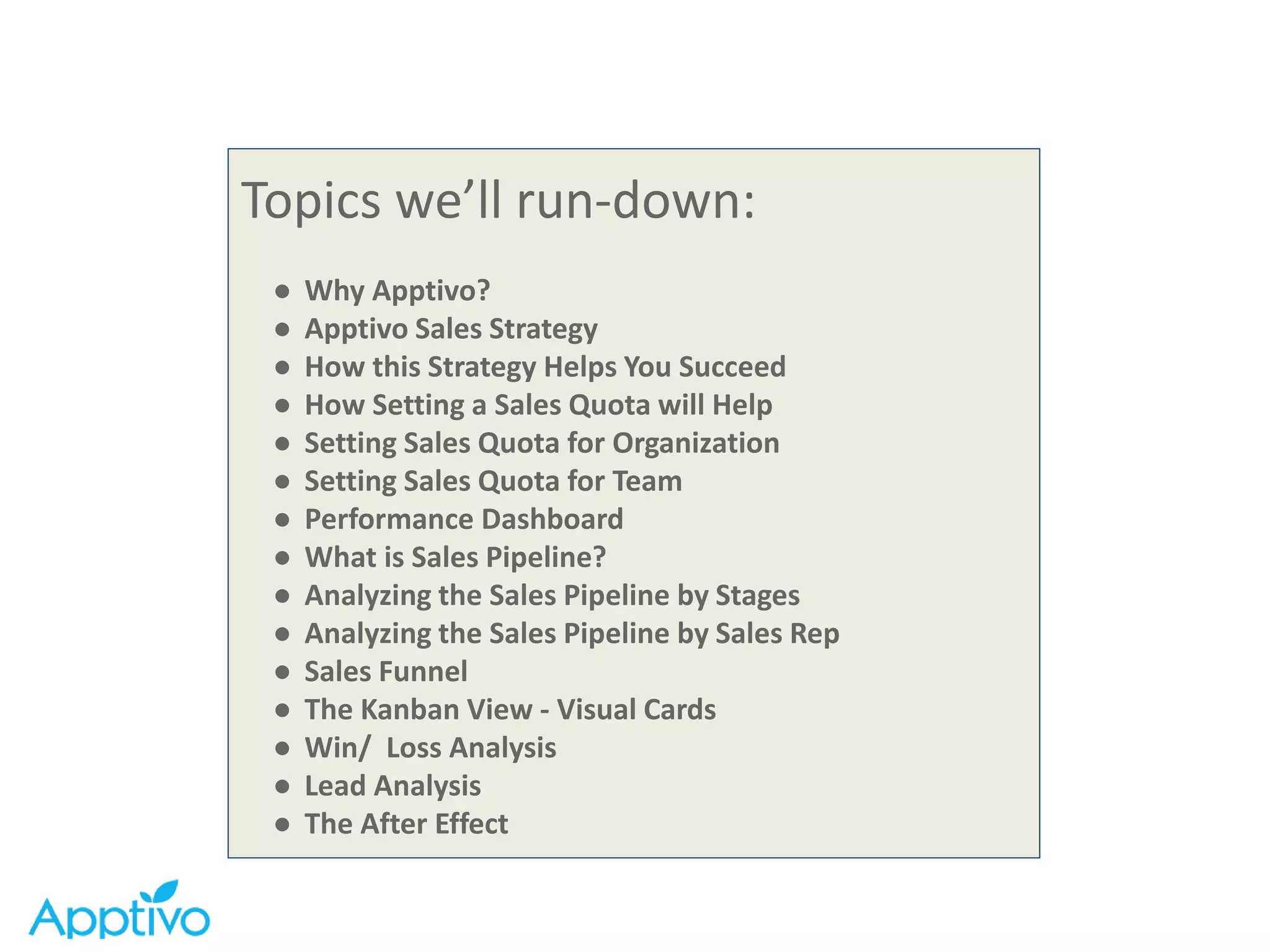 Sales Management - Apptivo | PPTX | Computer Software and Applications | Computing