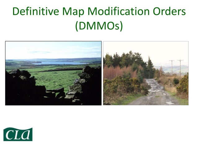 Public Rights of Way Reform and Definitive Map Modification Orders ...