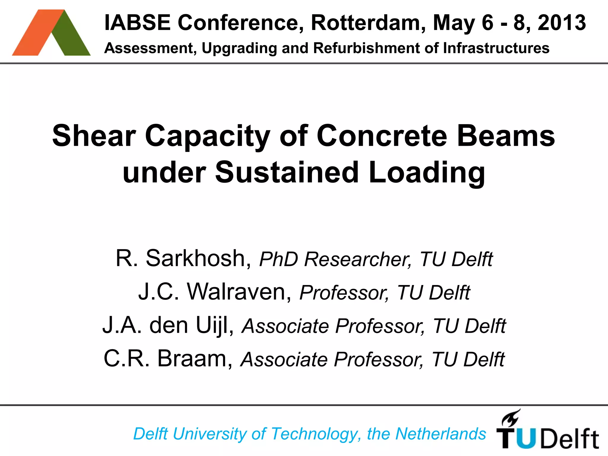 IABSE presentation on Shear Capacity of Concrete Bridges | PPT