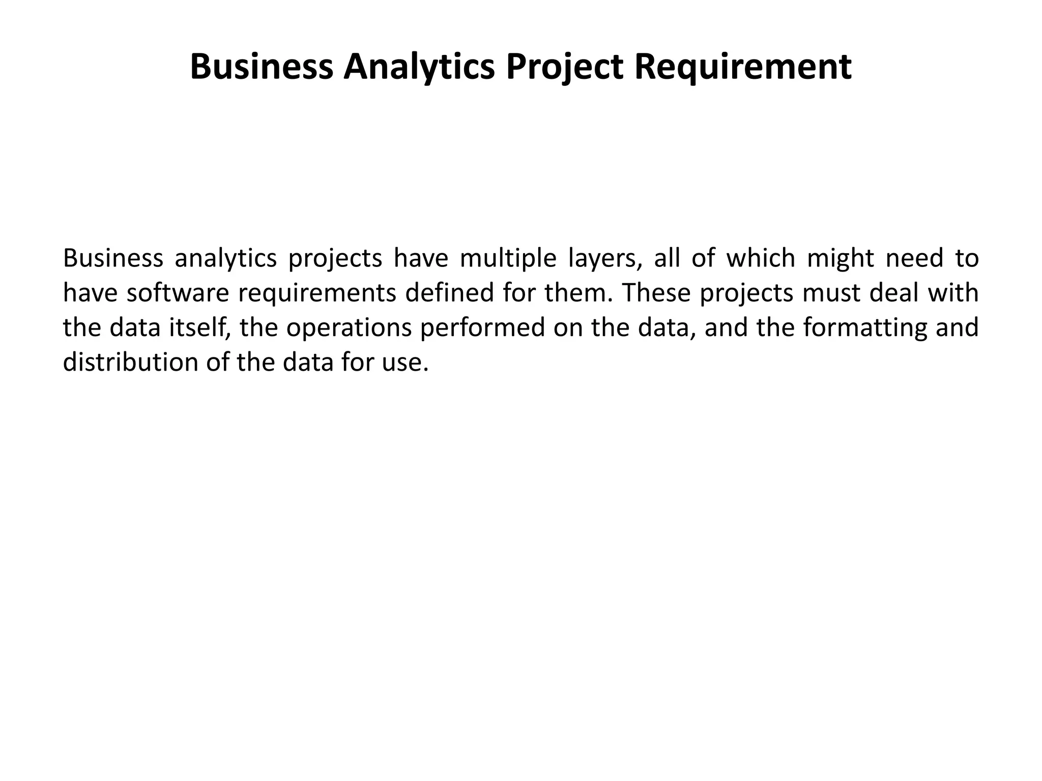 Presentation - Scope and Schedule Management of Business Analytics ...
