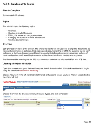 Presentation searching oracle database 11g | PDF | Search | Internet