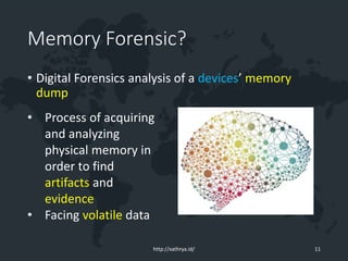 Memory Forensic - Investigating Memory Artefact | PPTX | Operating ...