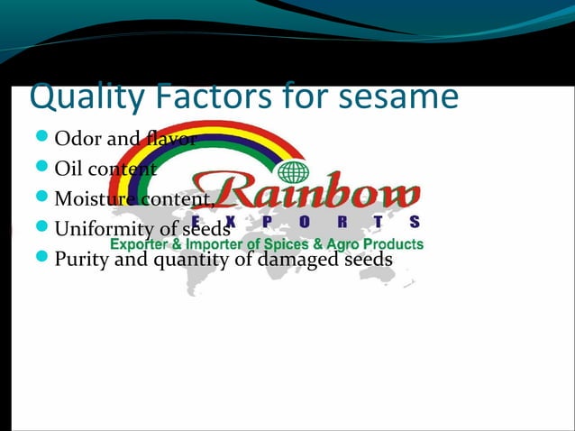 Presentation sesame seeds | PPT