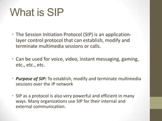 session initiation protocol - SIP | PPTX