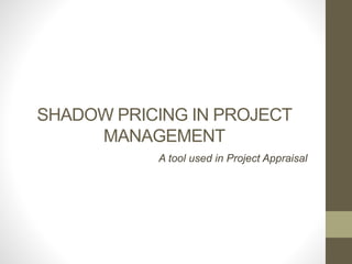 shadow pricing | PPTX