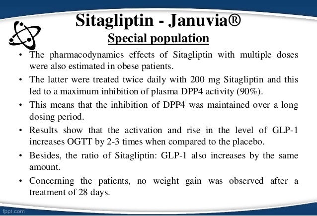 Presentation sitagliptin