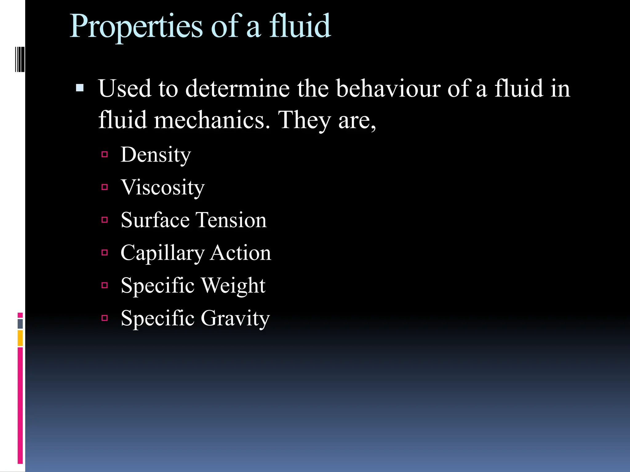 Fluid Mechanics and Hydraulics Introduction ppt | PPTX
