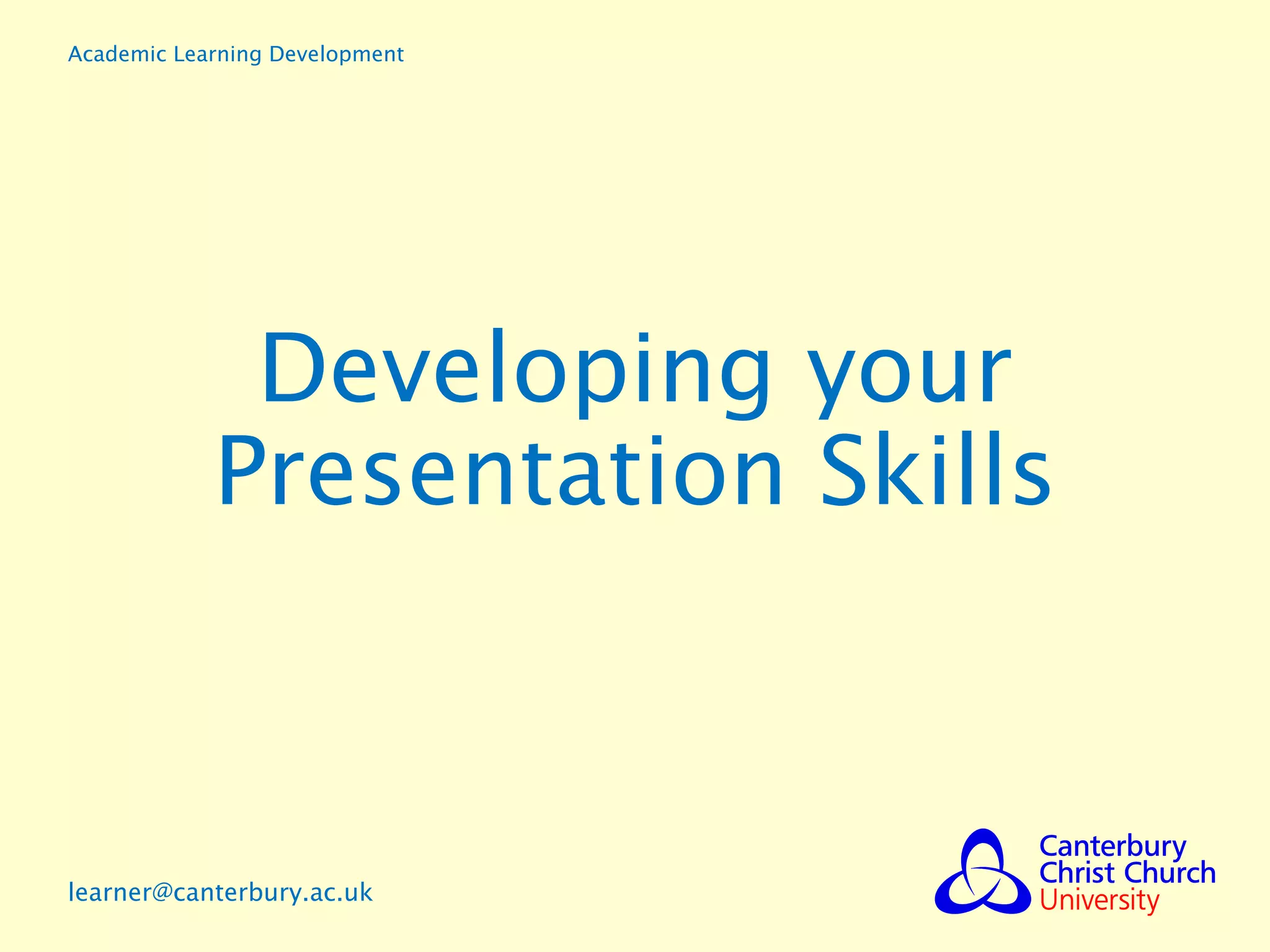 Presentation skills | PPT