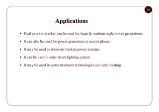 Design and Construction of Automatic Dual-Axis Solar Tracking System ...