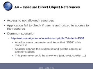 Web Security attacks and defense | PPT