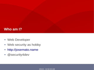 Web Security attacks and defense | PPT