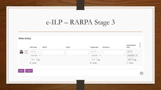 Individual Learning Plans (ILPs): from paper to online | PPT