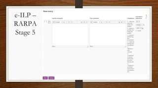 Individual Learning Plans (ILPs): from paper to online | PPT