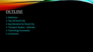 Presentation on Smart Cities | PPTX | Internet | Computing