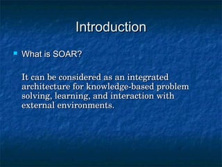 SOAR Architecture | PPT