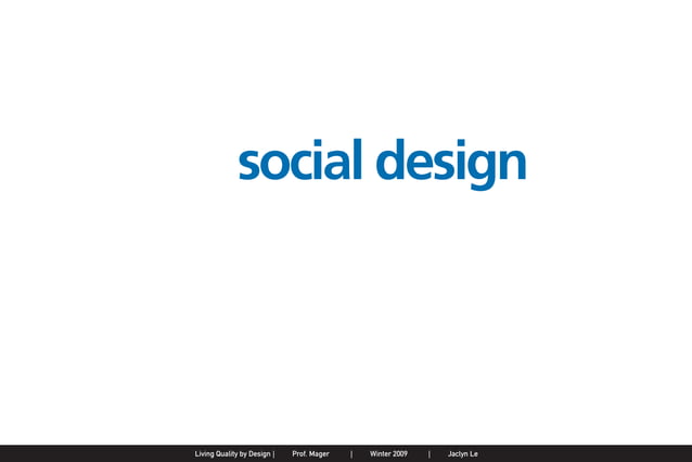 What is Social Design? | PDF | Medical Health