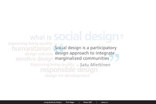 What is Social Design? | PDF | Medical Health