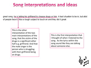 Presentation song interprtations and ideas | PPTX