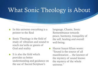 Sonic Theology | PPTX