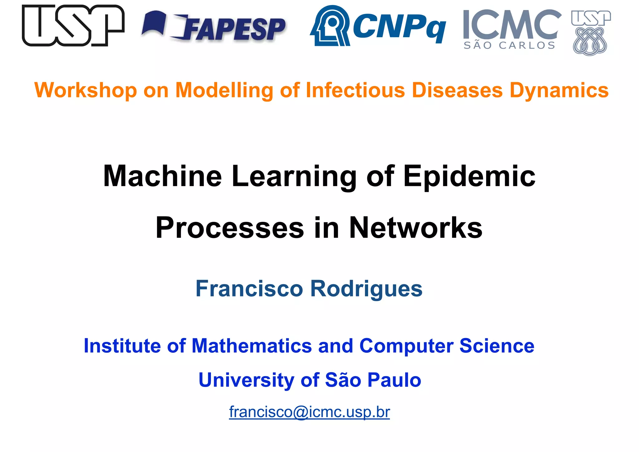 Machine Learning of Epidemic Processes in Networks | PDF | Infectious Diseases | Diseases and ...