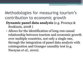 Tourism and economic growth | PDF