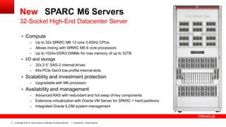 Presentation sparc m6 m5-32 server technical overview | PPTX