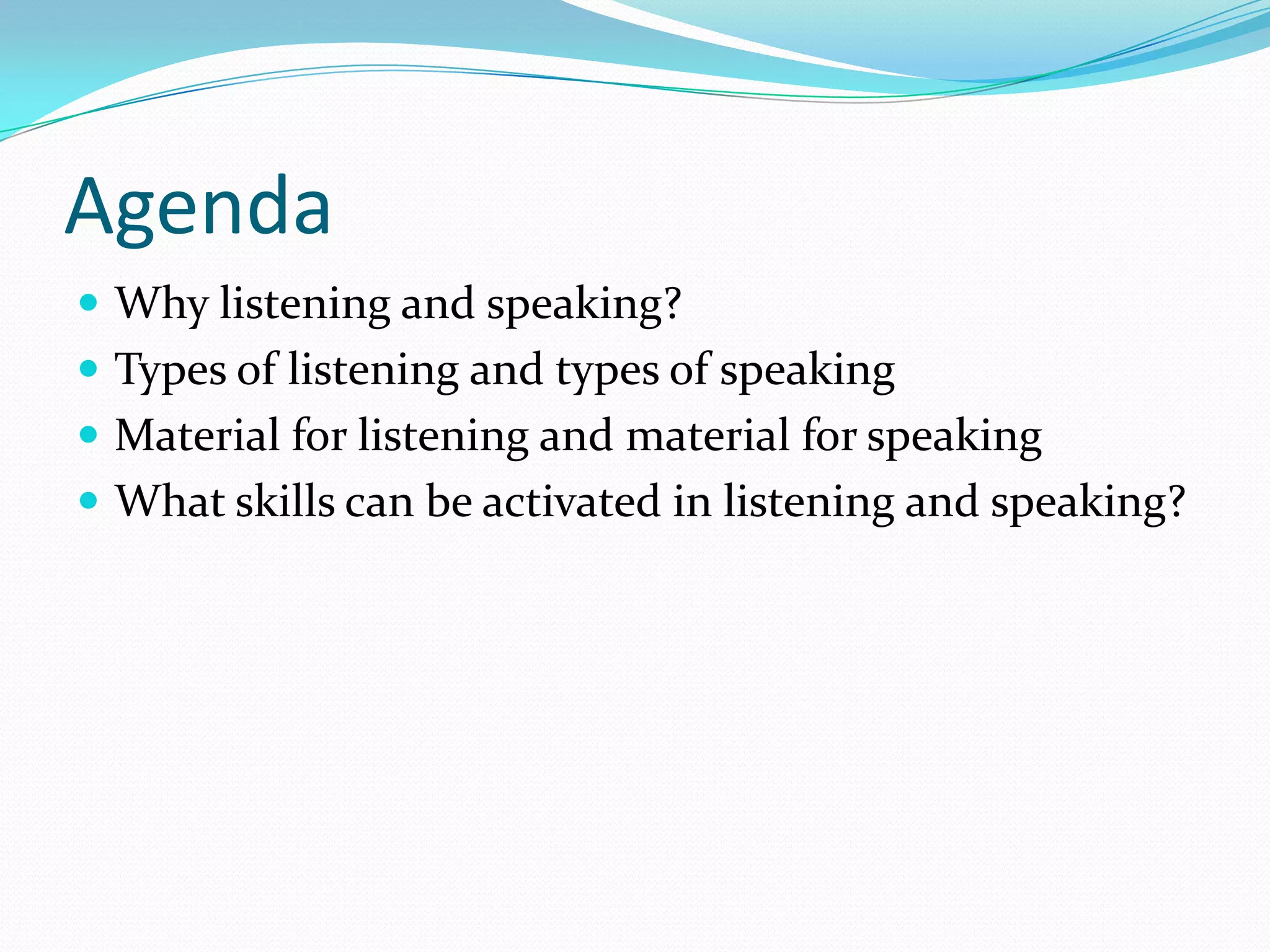 Presentation speaking and listening | PPTX