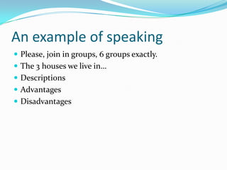 Presentation speaking and listening | PPTX