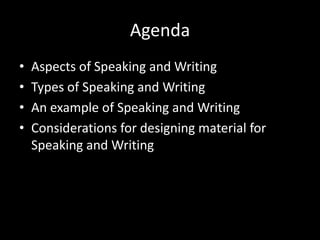 Presentation speaking and writing | PPTX