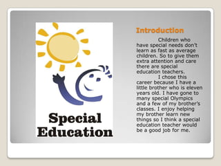Presentation special education teacher | PPTX