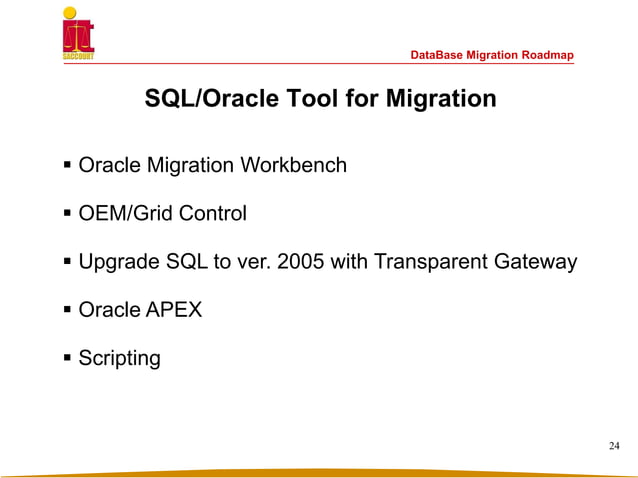 Presentation sql server to oracle a database migration roadmap | PDF
