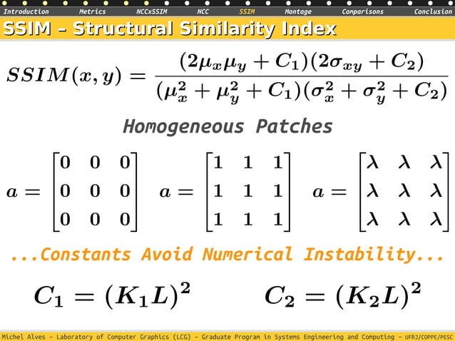 Similarity Maps Using SSIM Index | PPT