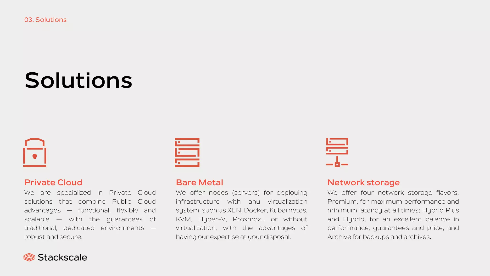 Stackscale Infrastructure Bare Metal And Private Cloud Ppt