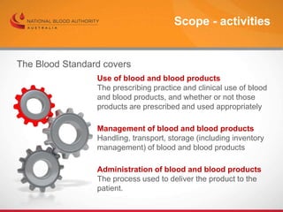 blood standardquality | PPT