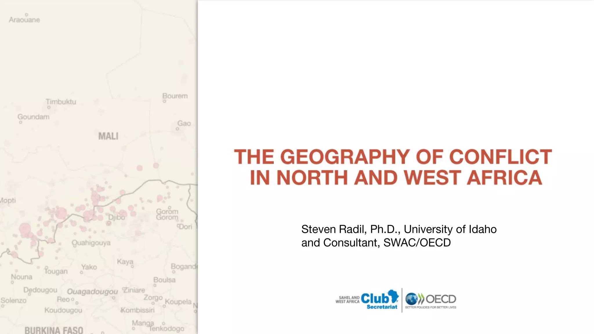 The Geography of Conflict in North and West Africa | PPT