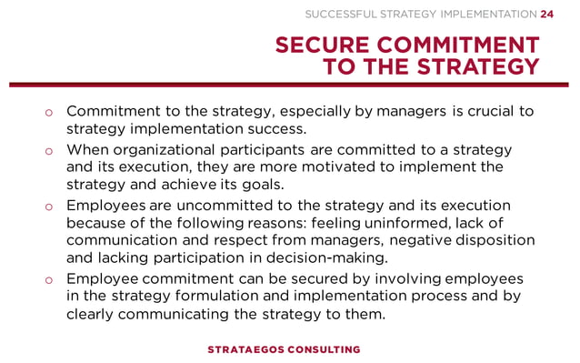 Presentation | Successful Strategy Implementation | PDF