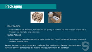 Swati Enterprise, Manufacturer of Metal Components. | PPT