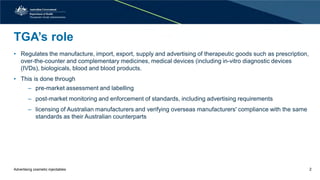 Presentation: Advertising cosmetic injectables - Complying with the ...