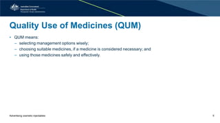 Presentation: Advertising cosmetic injectables - Complying with the ...